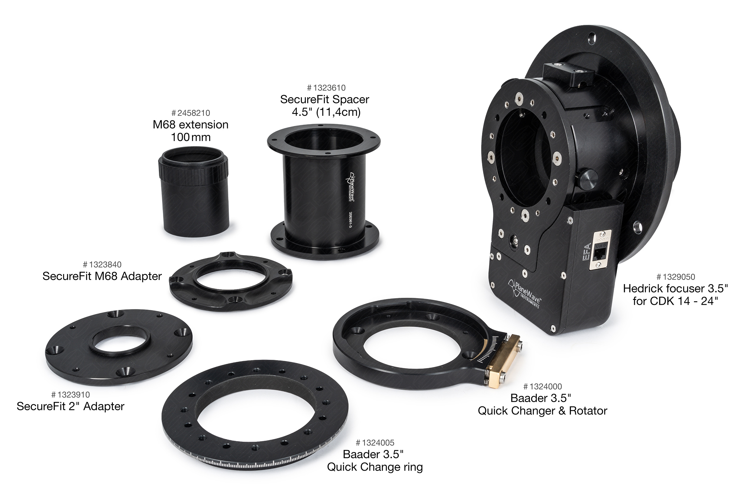 Baader 3,5" Quick Changer and Instrument rotator for PlaneWave - English