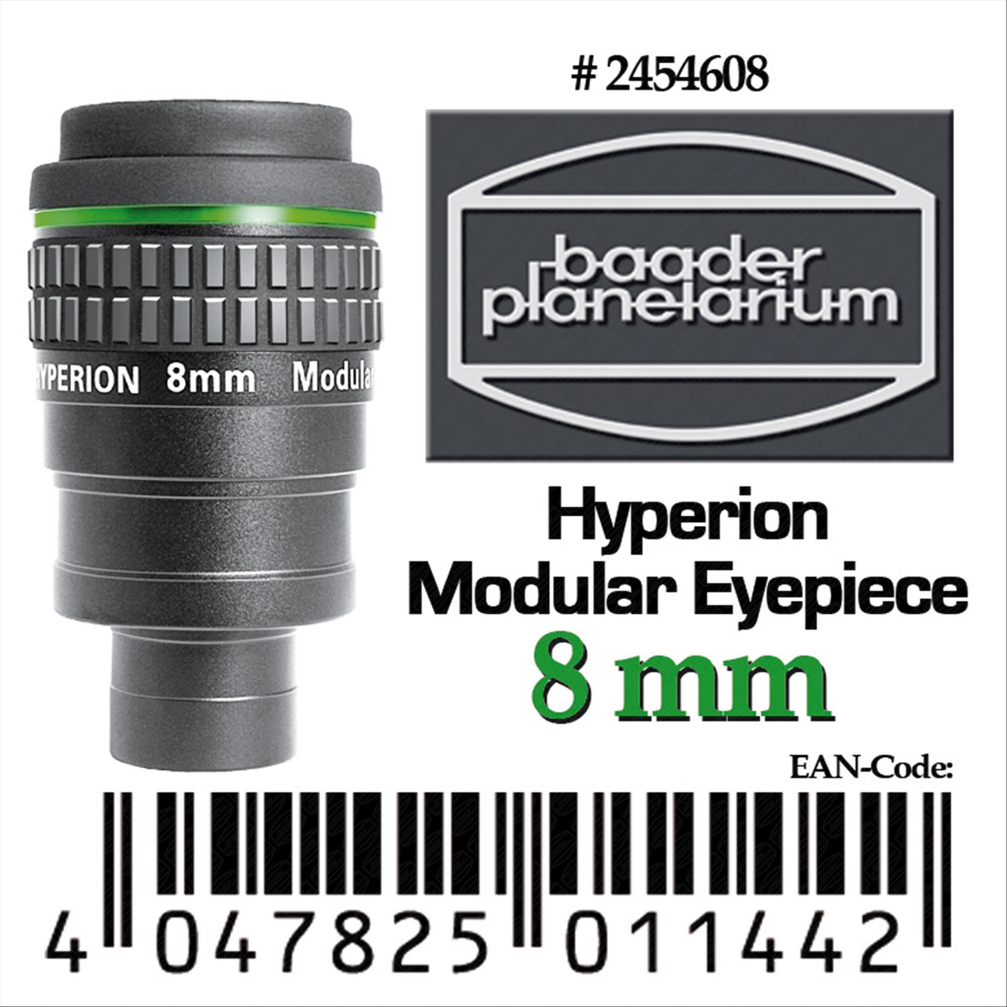 Hyperion® 68° 8mm, Modular Eyepiece - English