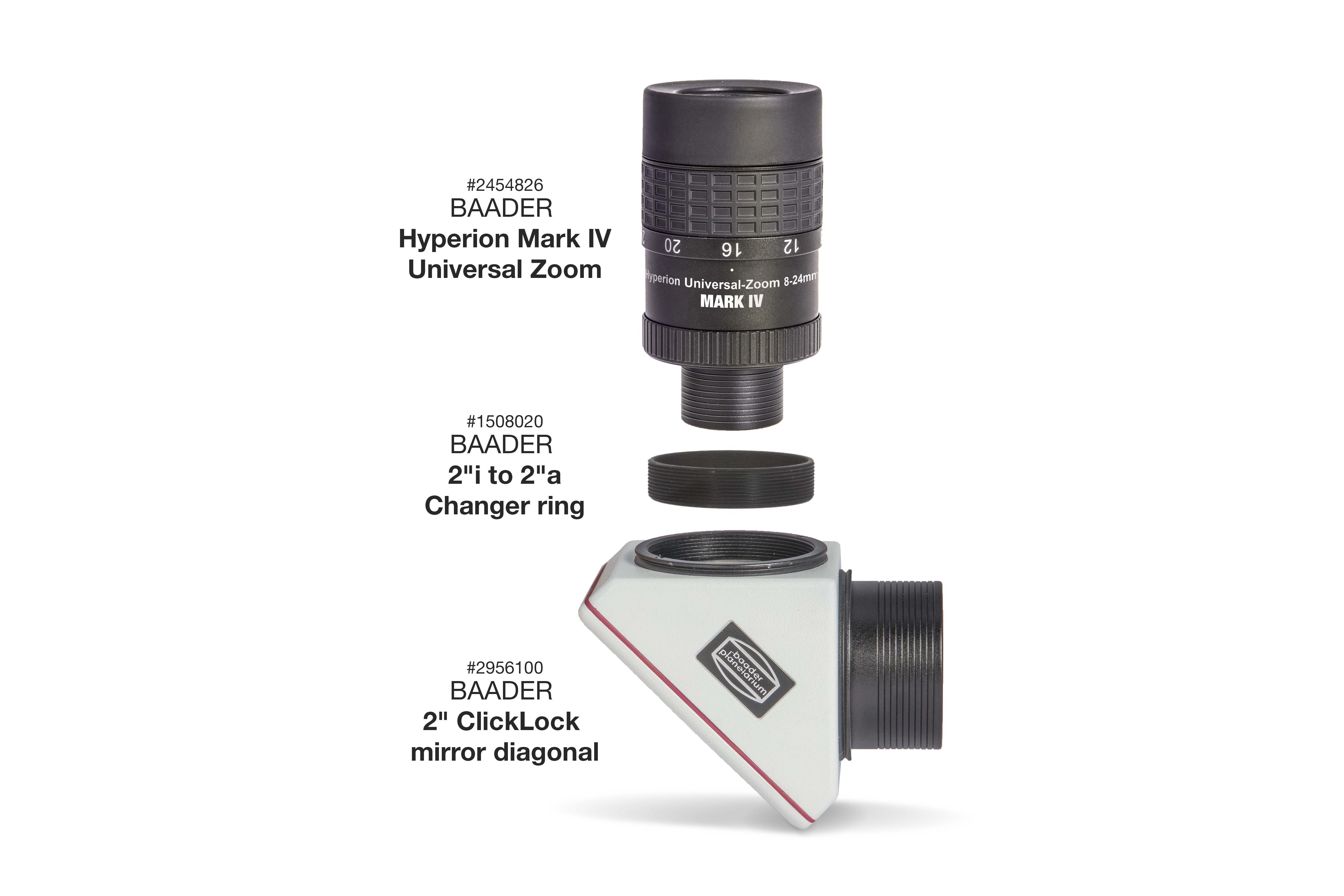 Baader Hyperion Universal Zoom Mark IV, 8-24mm eyepiece (1¼" / 2 ...
