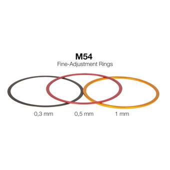 M54 Fine-Adjustment rings (0,3 / 0,5 / 1 mm) - Aluminium - English