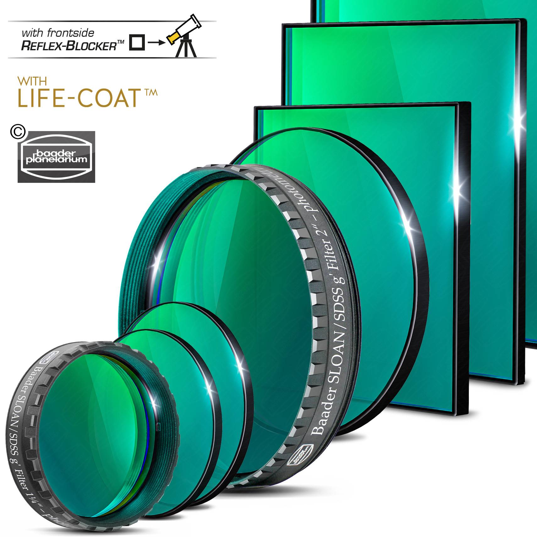 Baader SLOAN/SDSS g'-Filter – photometric - English