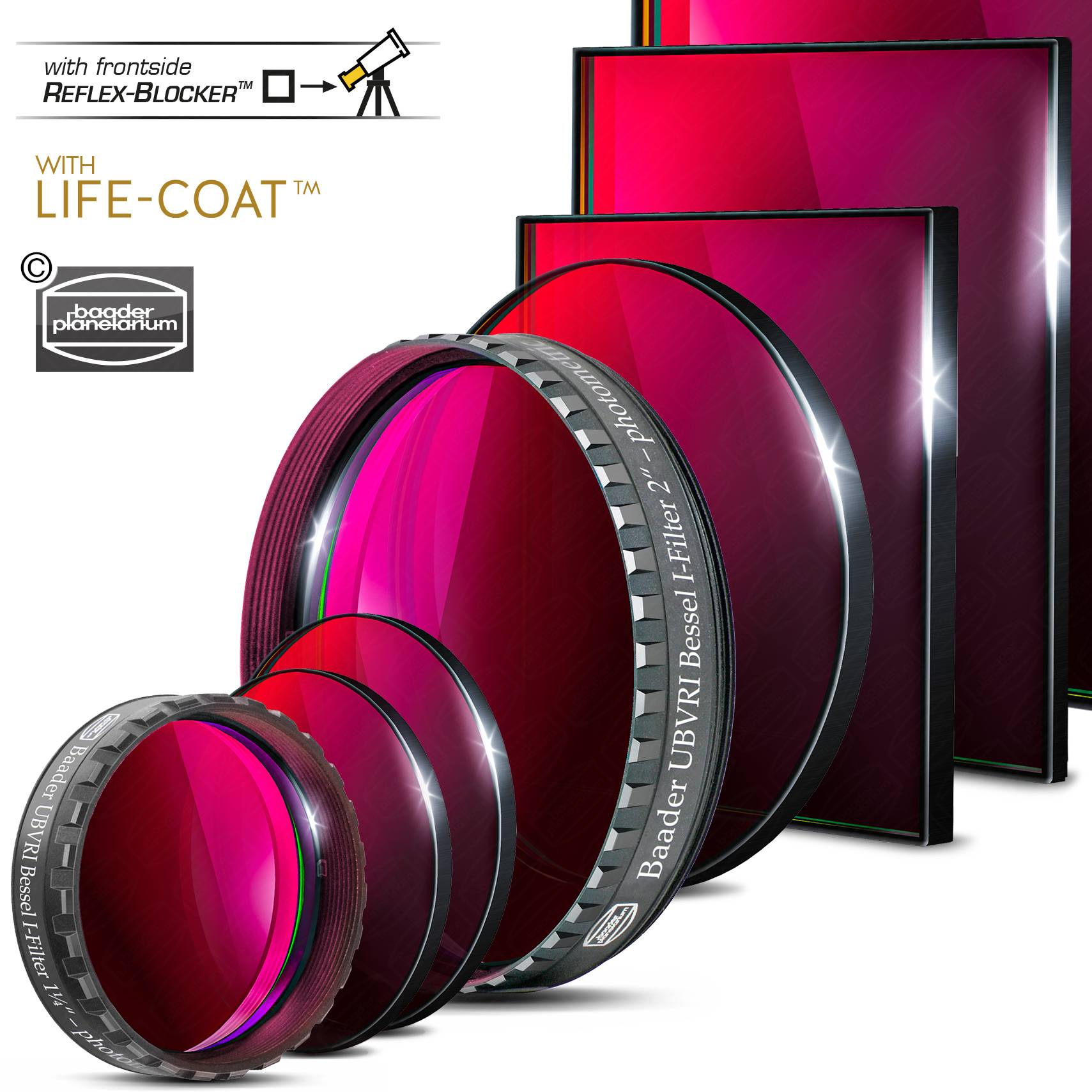 Baader UBVRI Bessel I-Filter – photometric - English