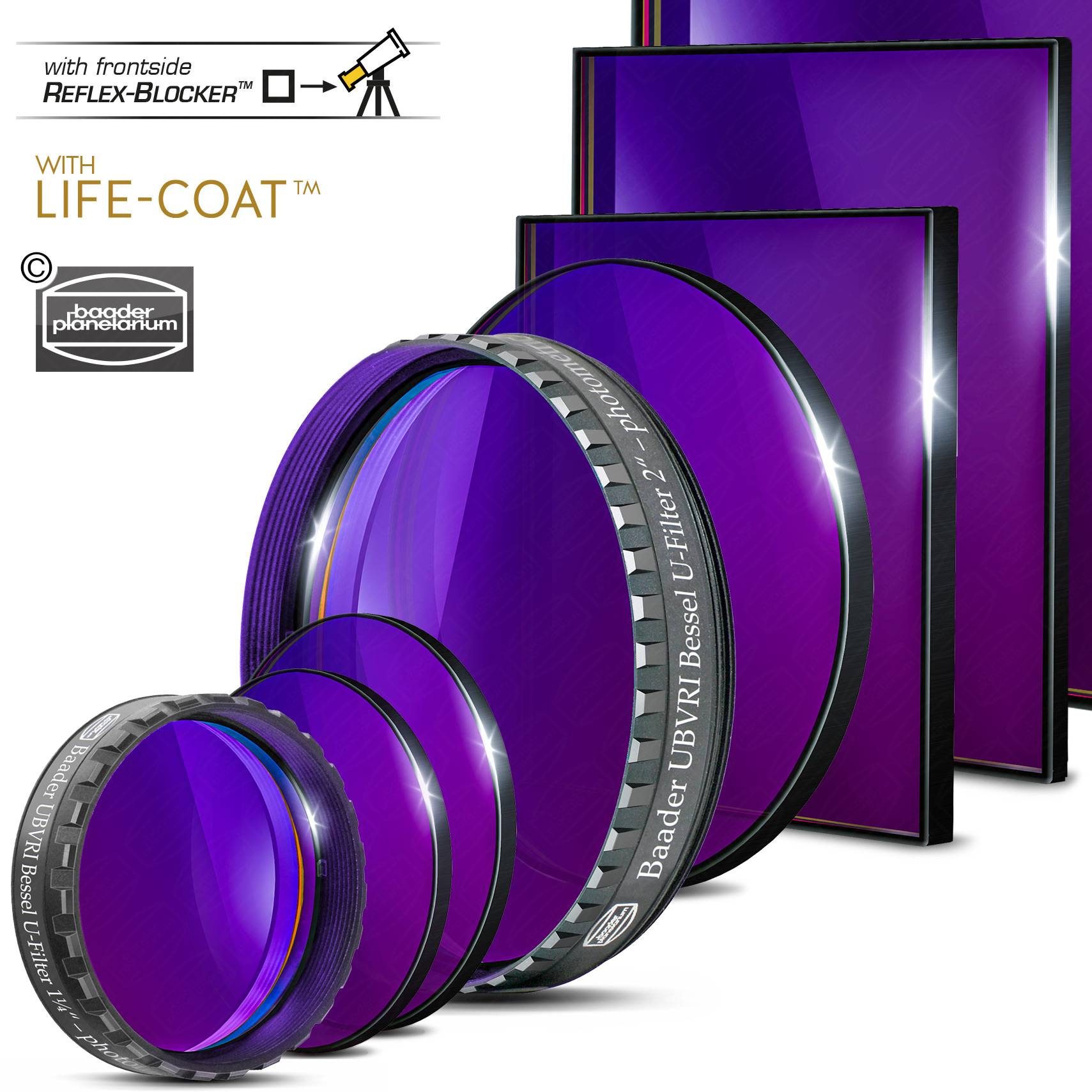 Baader UBVRI Bessel U-Filter – photometric - English