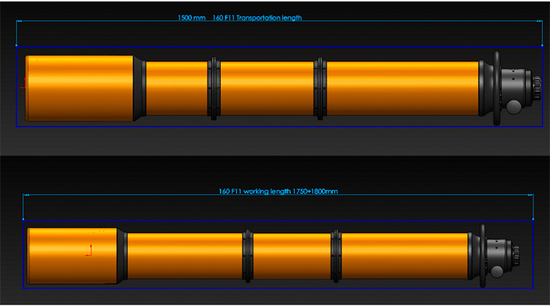 TEC APO 160 f/11 Fluorite "Yellow Submarine" Apochromat - English